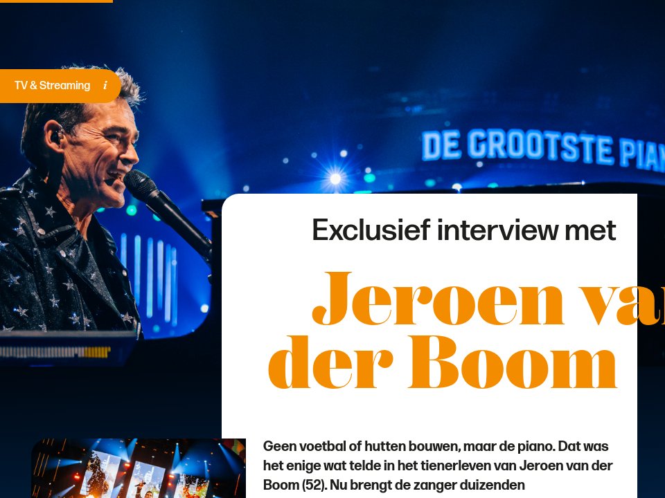 Exclusief interview met Jeroen van der Boom - That's Entertainment ...